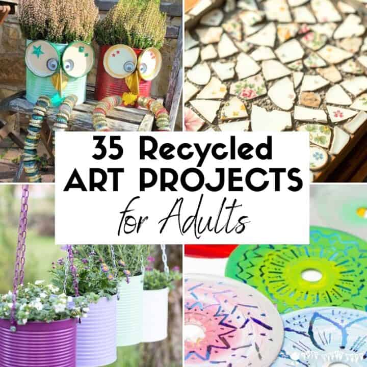 35 Recycled Art Projects for Adults - Hairs Out of Place