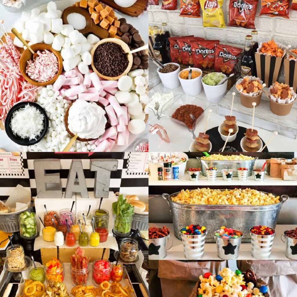 35 Food Bar Ideas For Parties Hairs Out Of Place