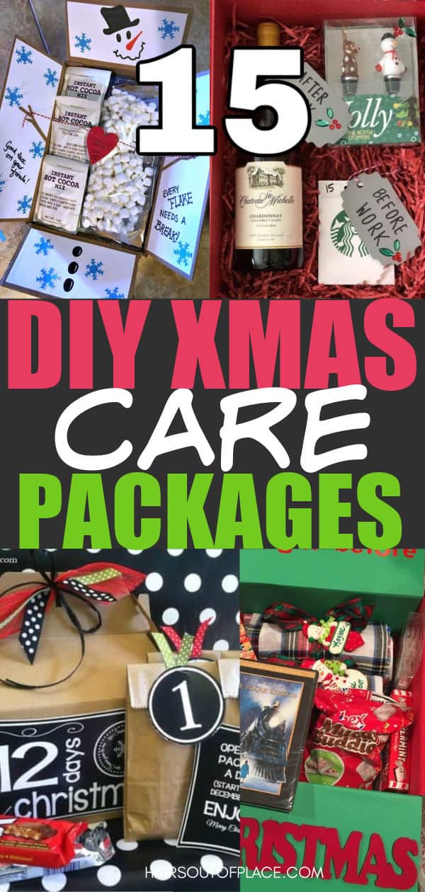 CREATIVE DIY 15 Christmas Care Package Ideas - Hairs Out of Place