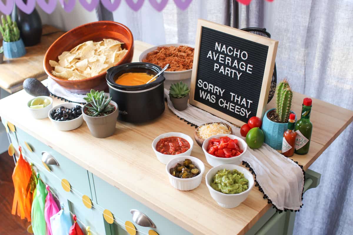 How to Throw a Nacho Bar Party - Hairs Out of Place