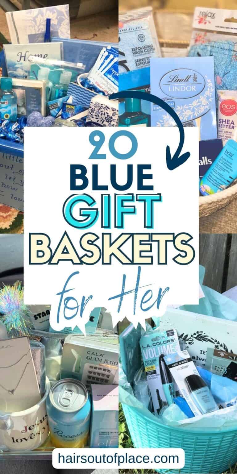 20 Blue Gift Basket Ideas for Her - Hairs Out of Place
