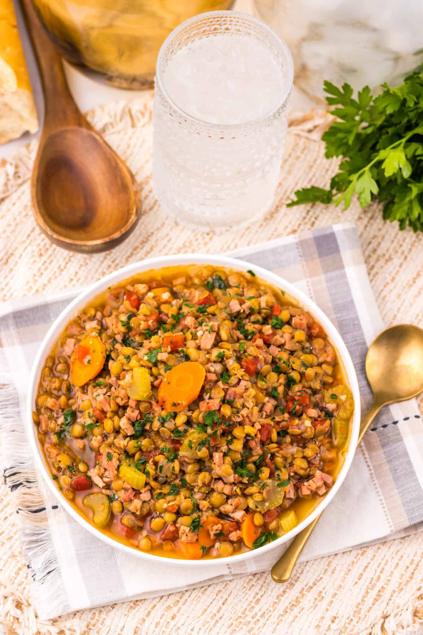 Slow Cooker Lentil and Ham Soup (Cozy and Budget-Friendly Dinner)