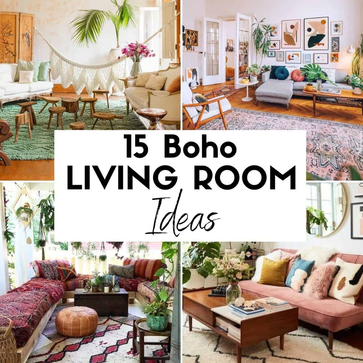 15 Boho Living Room Ideas - Hairs Out of Place