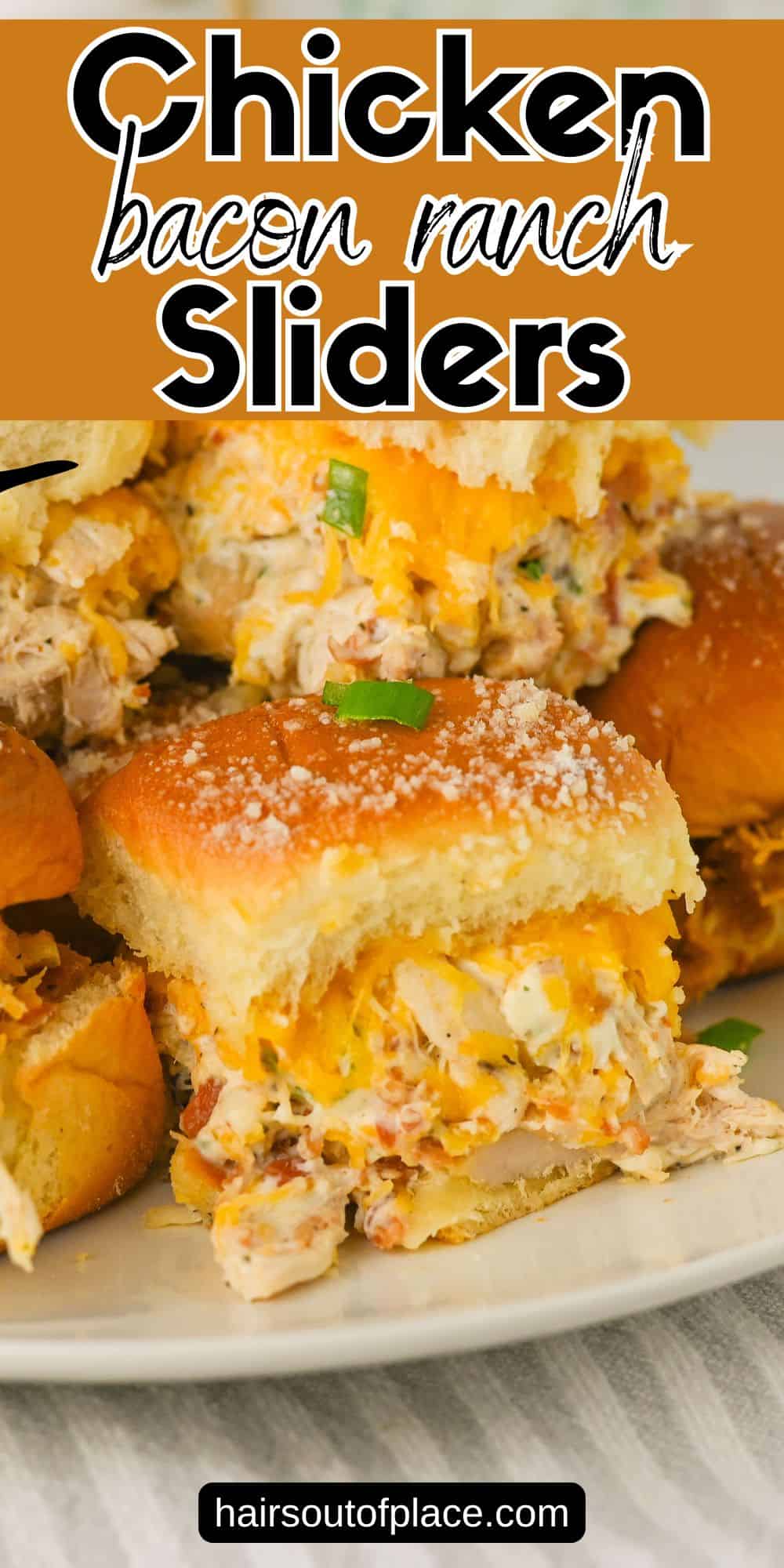Easy Chicken Bacon Ranch Sliders on Hawaiian Rolls