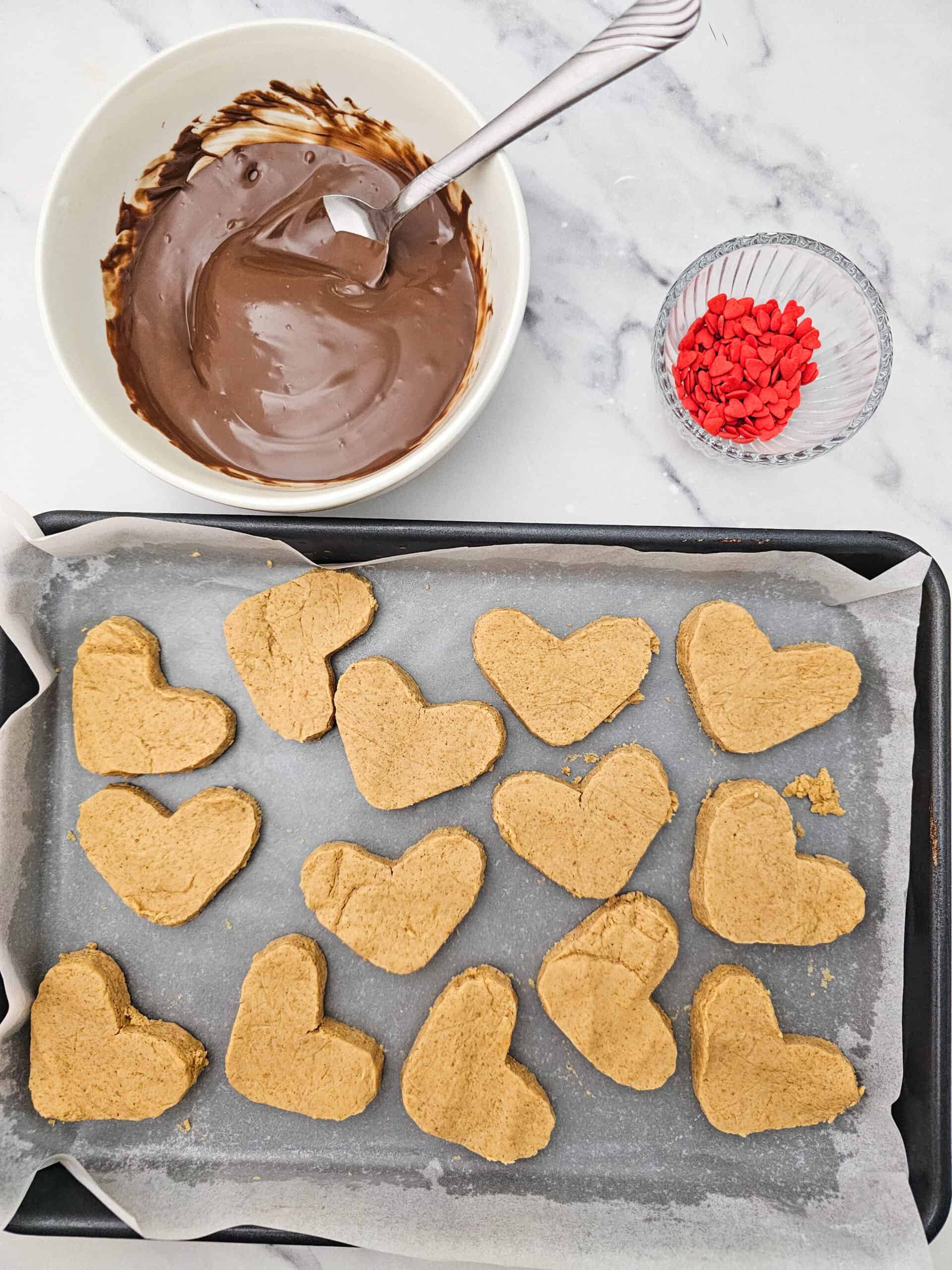 Chocolate Peanut Butter Hearts (Easy No Bake Valentine’s Treat)