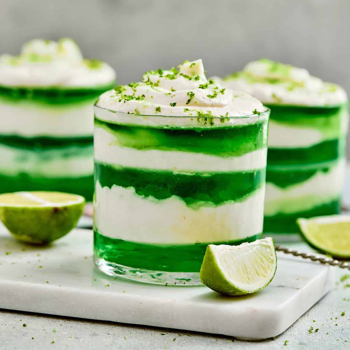 St. Patrick’s Day Jello Parfaits (Easy No Bake Dessert)