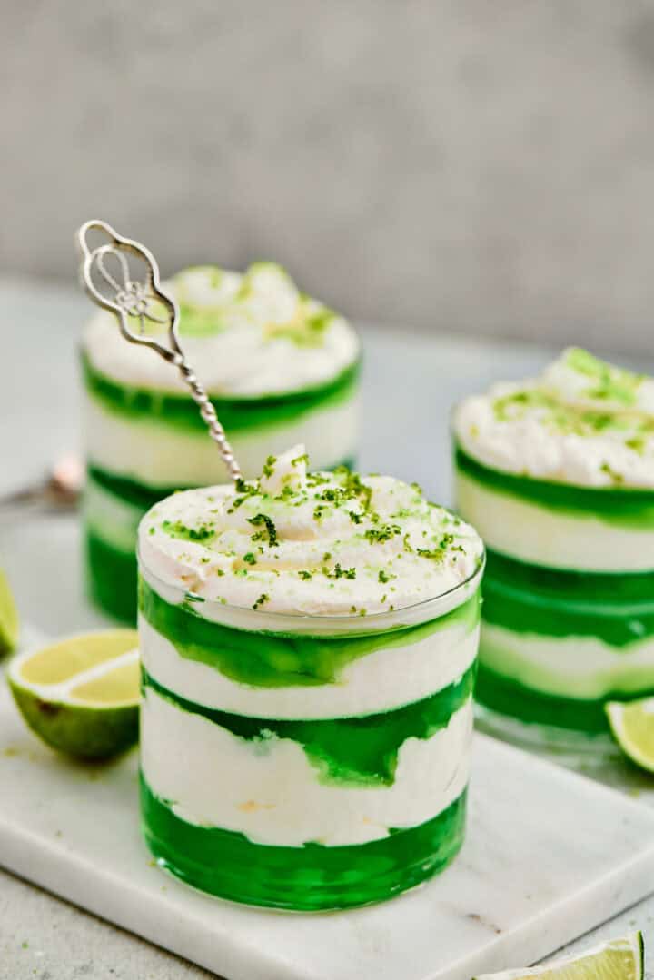 St. Patrick’s Day Jello Parfaits (Easy No Bake Dessert)