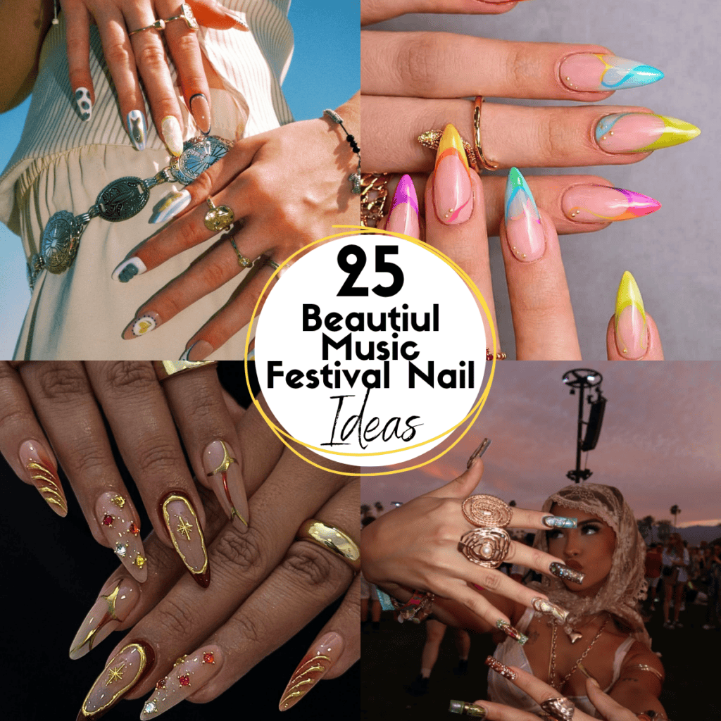 25 Music Festival Nails - Hairs Out of Place