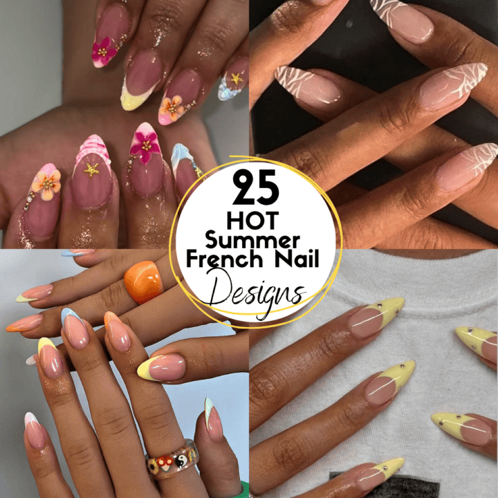 25 Summer French Nail Designs - Hairs Out of Place